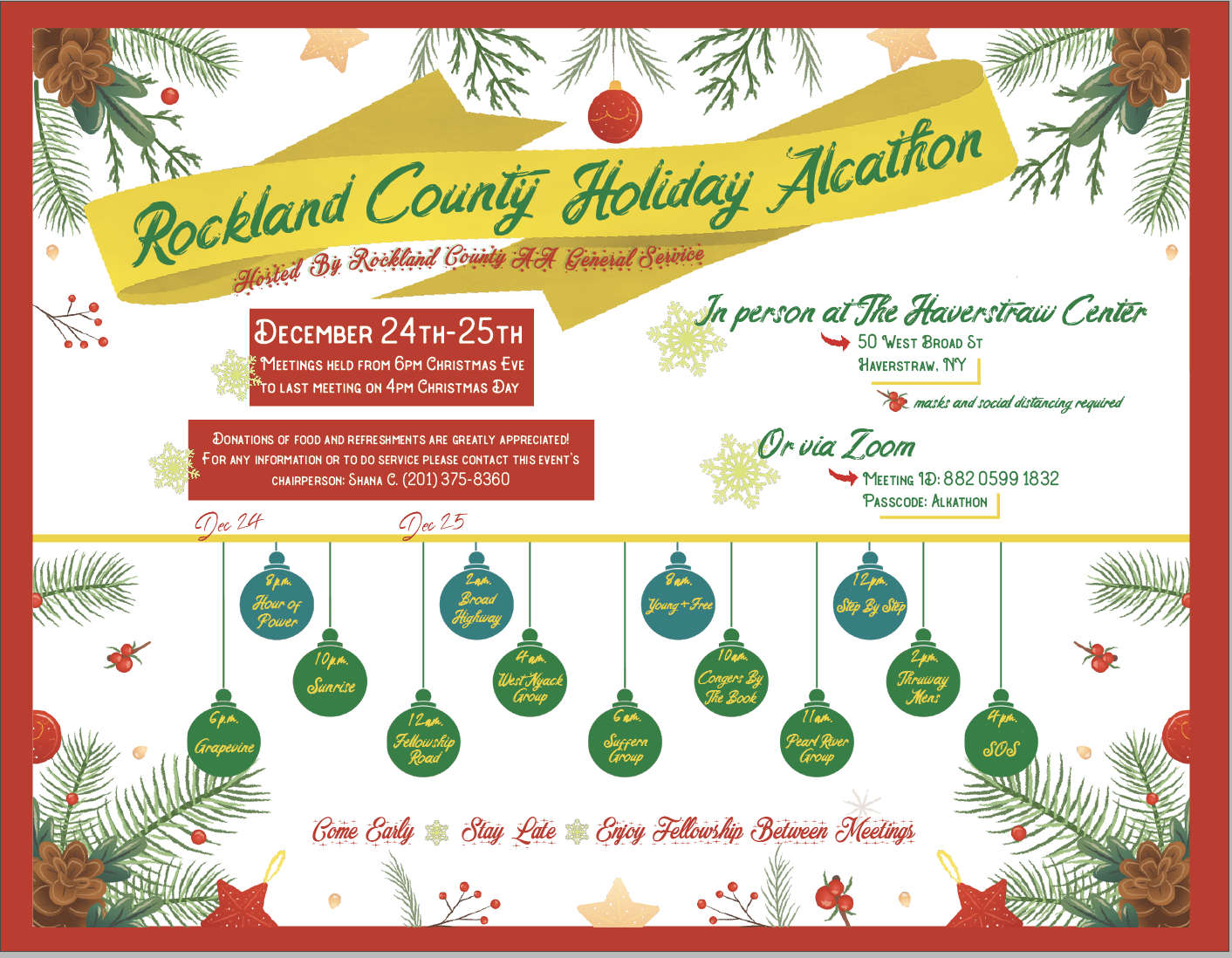 Holiday Alcathon – Alcoholics Anonymous of Rockland County
